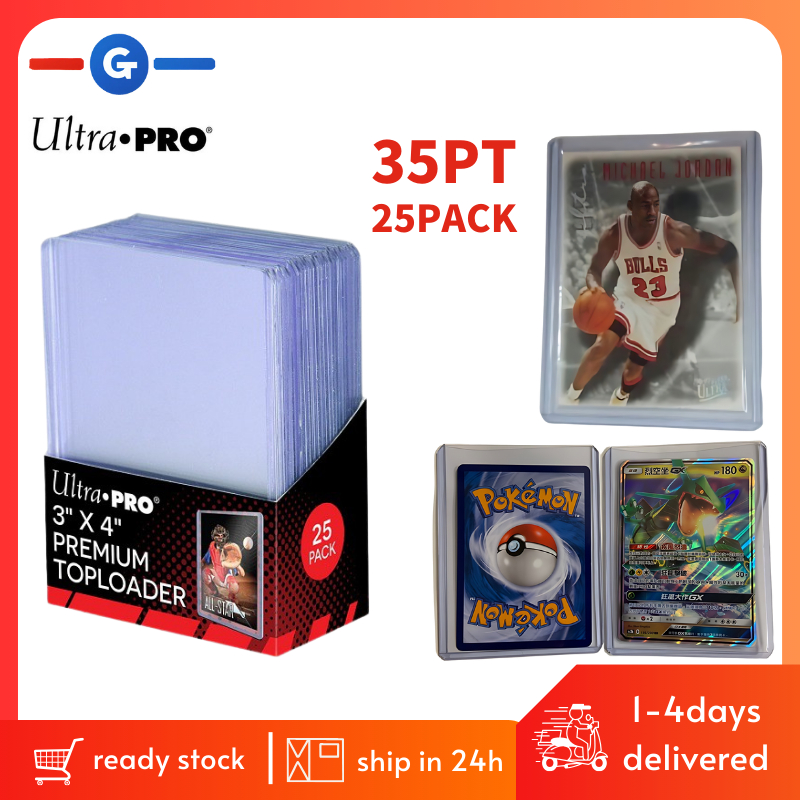 Toploader Ultra Pro Clear 25PCS PREMIUN 3"x4" 35PT photocard holder card sleeves | Shopee ...