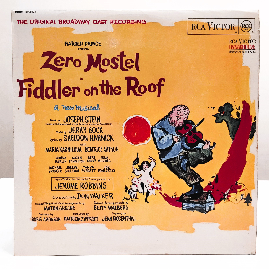 Fiddler On The Roof – Original Broadway Cast LP (1967 UK RCA Victor ...