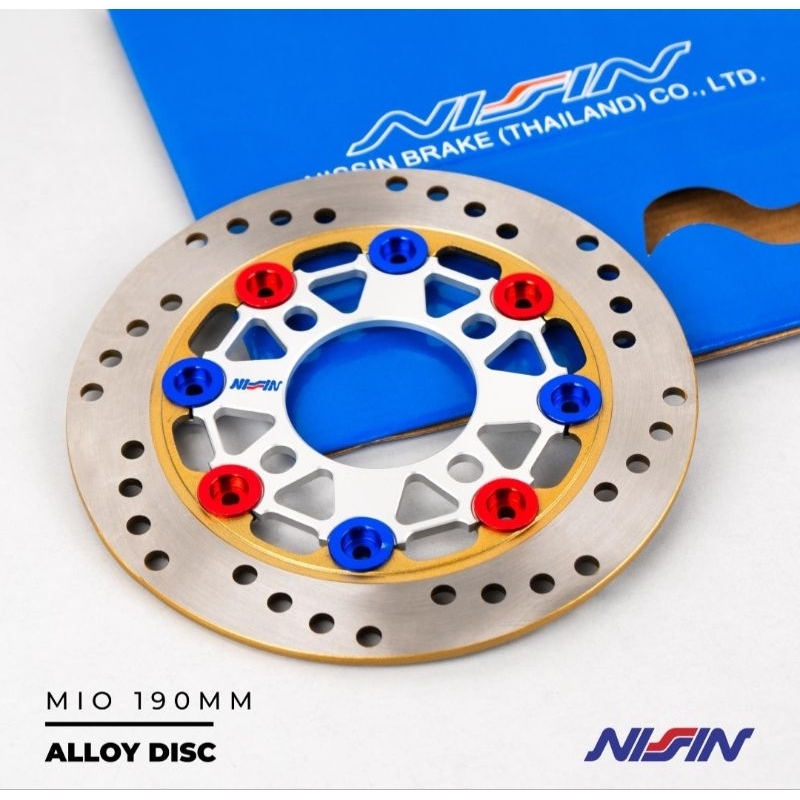 NISSIN MIO SPORTY FRONT ALLOY FLOATING DISC 190MM 4 HOLES / CLICK ...