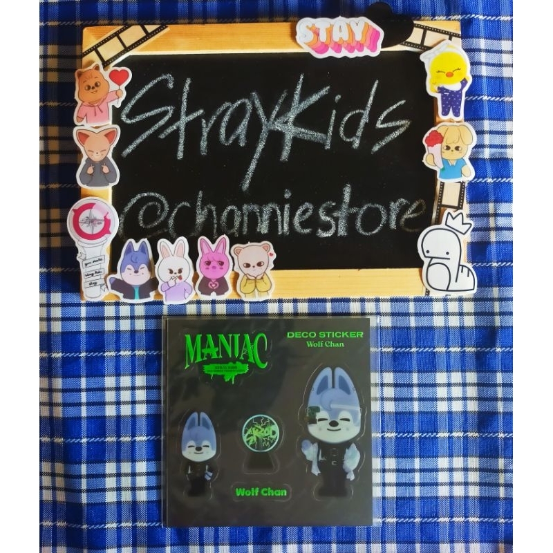 [ON HAND] OFFICIAL Stray Kids SKZOO Maniac Deco Sticker Wolfchan ...