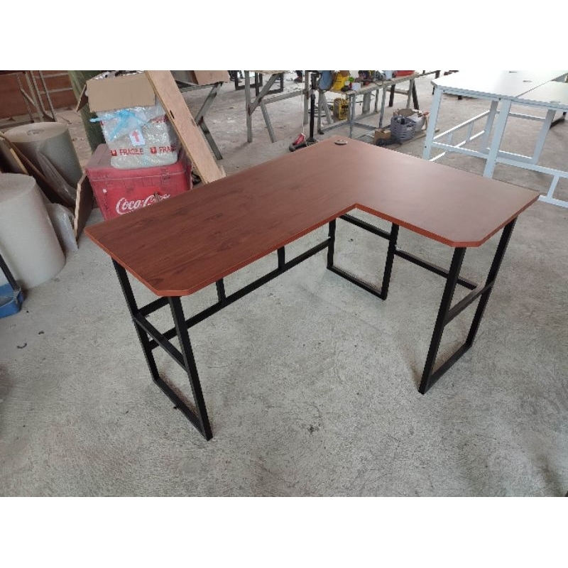 L-TYPE TABLE WOOD TEXTURE 120CM X 90CM | Shopee Philippines