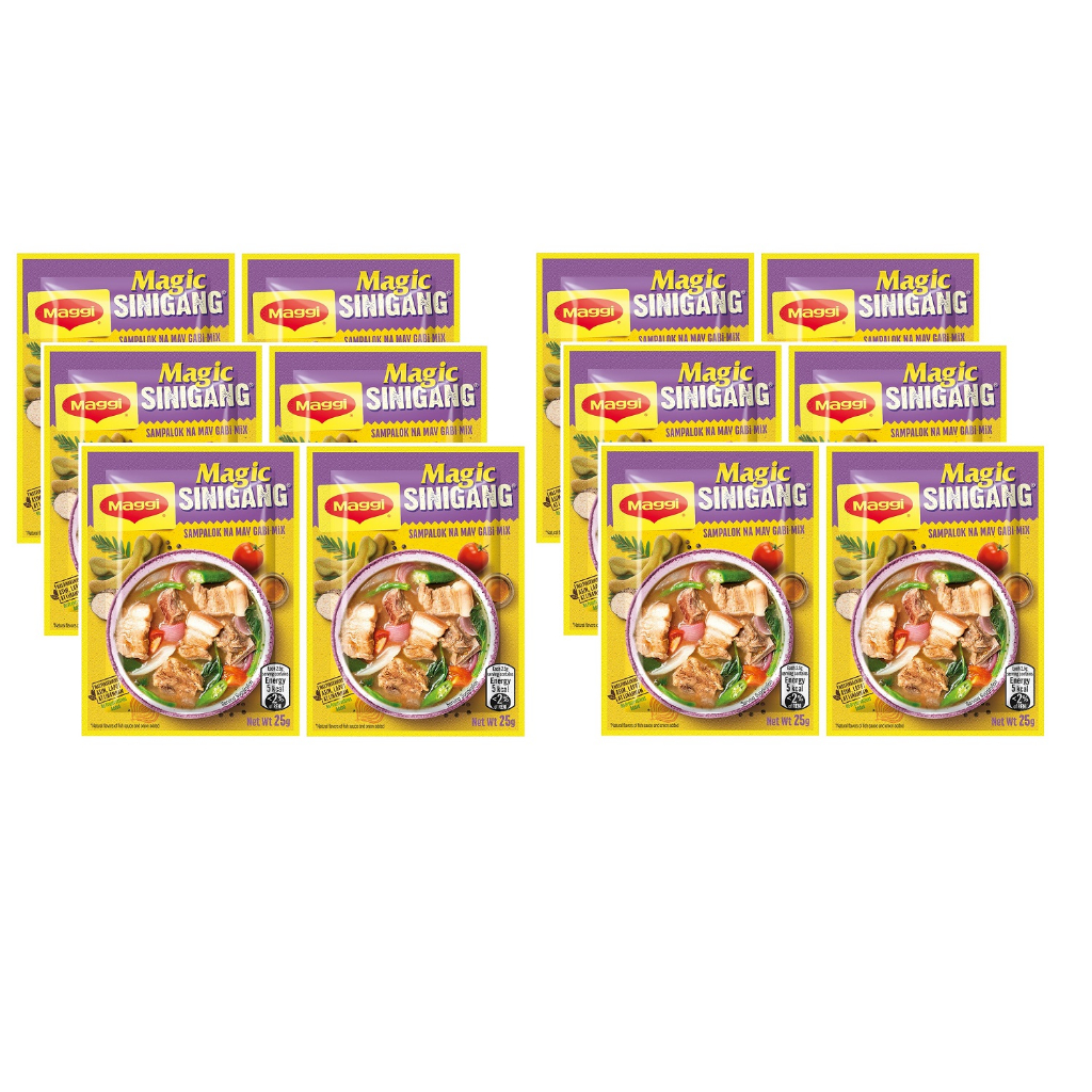 Maggi Magic Sinigang Sampaloc Mix with Gabi 25g - Pack of 12 | Shopee ...