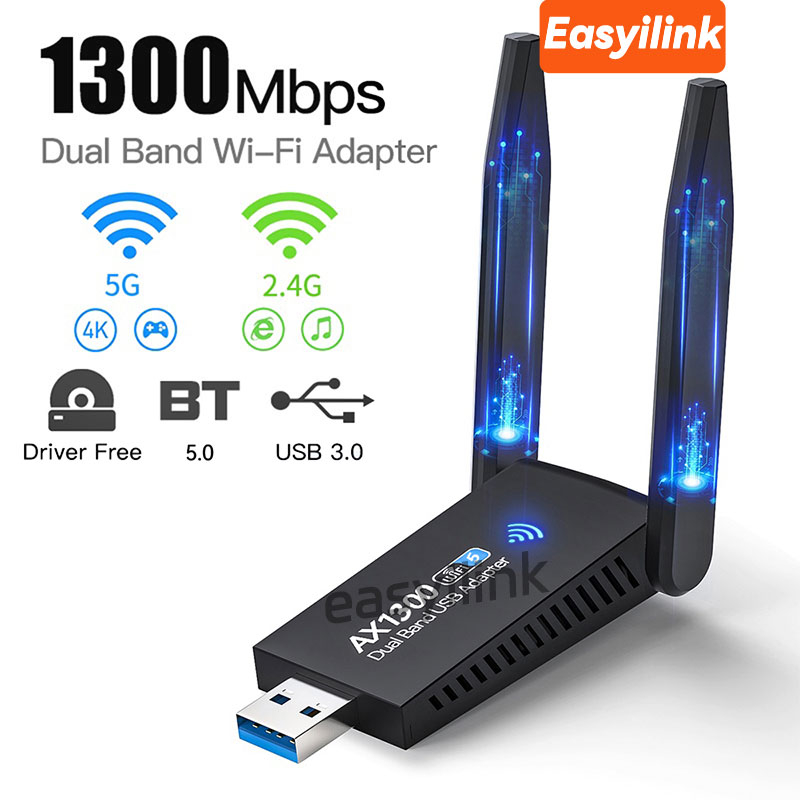 600/1300Mbps USB WiFi dongle Adapter Wireless AC Network Card 2.4/5 ...