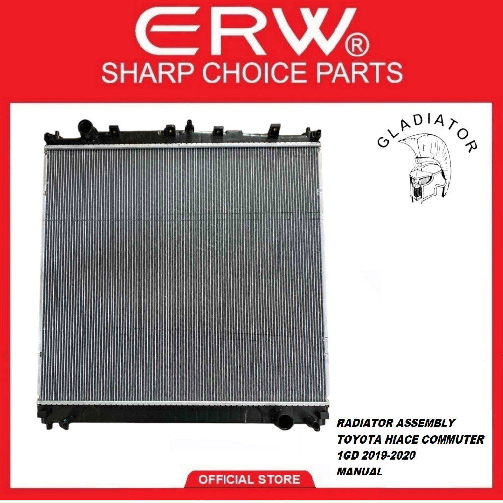RADIATOR FOR TOYOTA HIACE COMMUTER 1GD 2019-2020 MANUAL 625 X 687.5 X ...