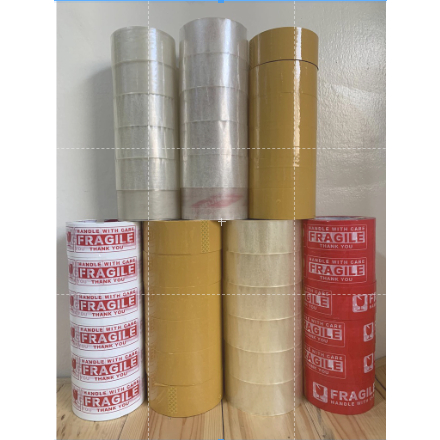 6Rolls 1set wide transparent tape, big roll sealing tape, long express ...