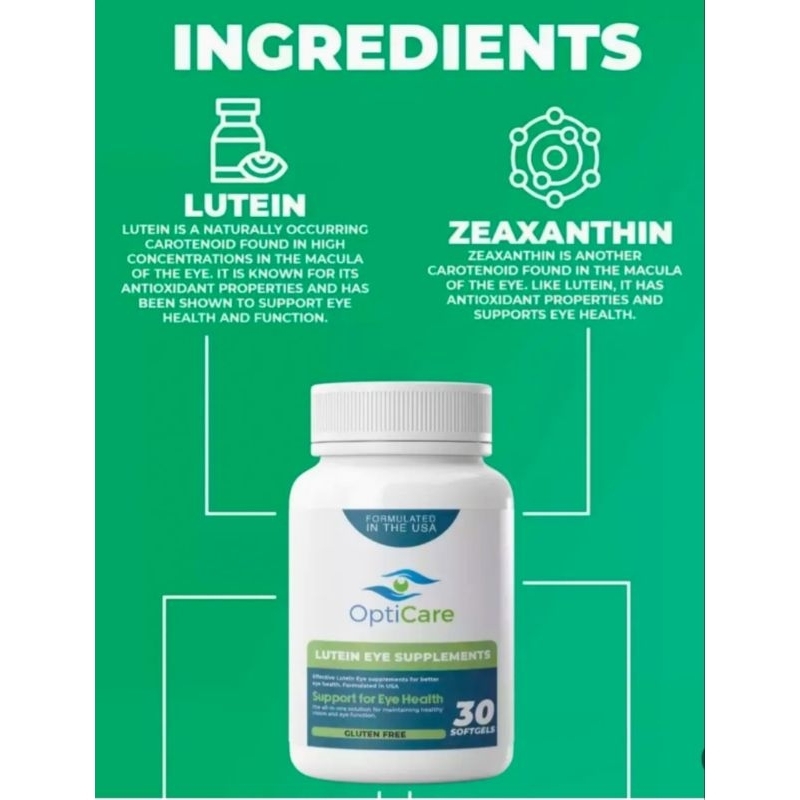 OPTICARE MIRACLE EYEDROPS AND LUTEIN 30ML | Shopee Philippines