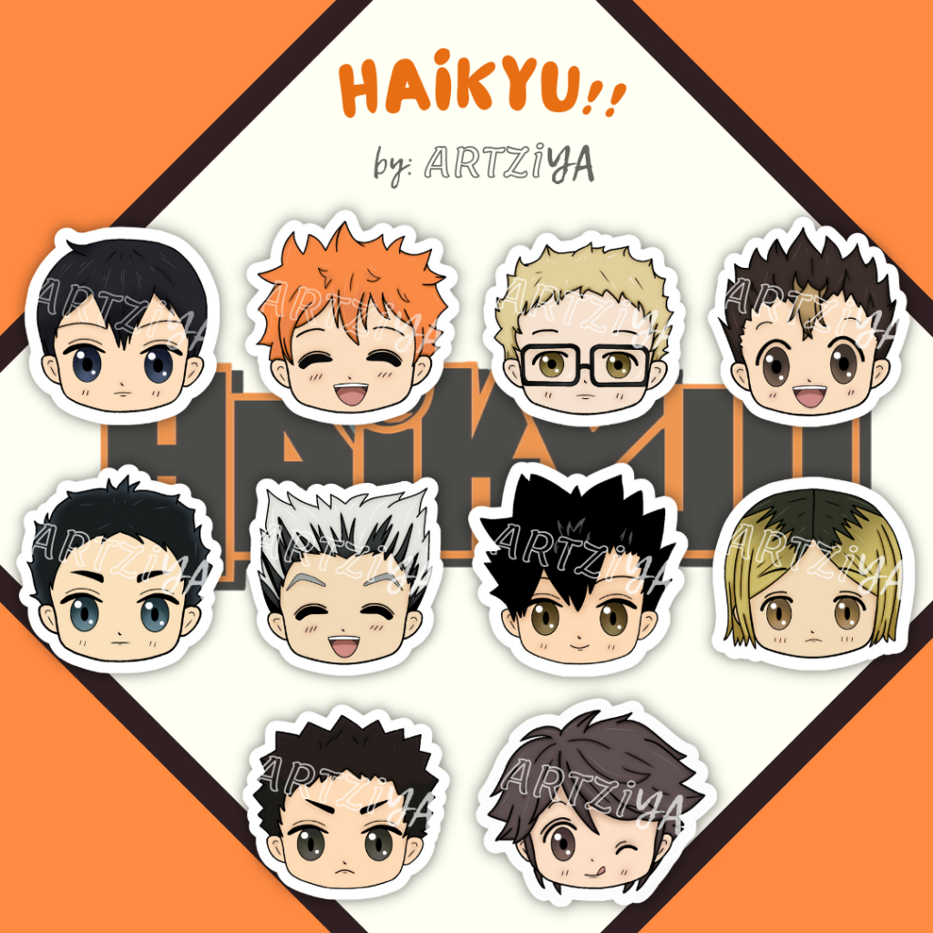 Haikyuu! Sticker Pack (2 - 4 pcs) | Vinyl Waterproof Stickers | Shopee ...