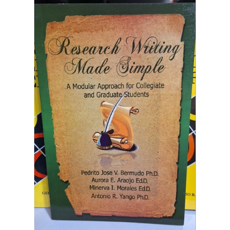 RESEARCH WRITING MADE SIMPLE by Pedrito Jose V Bermudo etc.. | Shopee ...