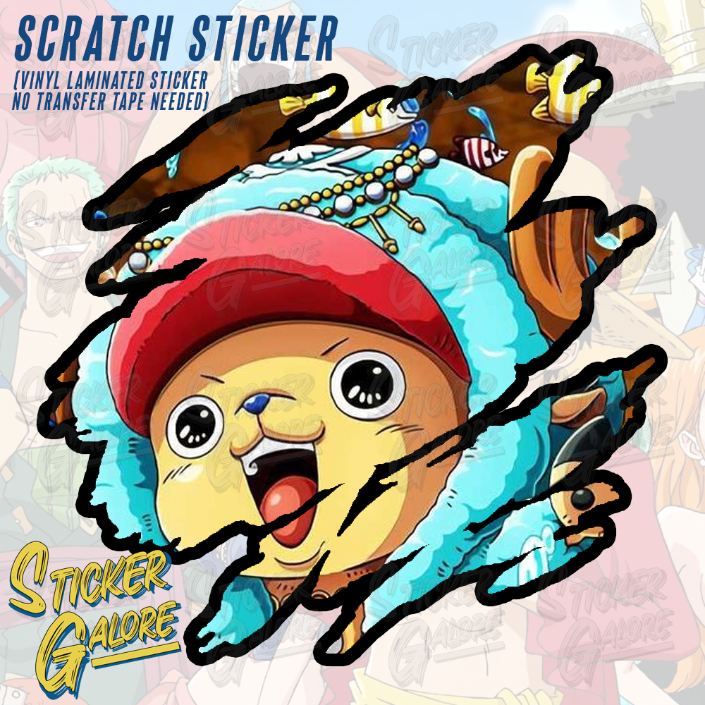 ONE PIECE SCRATCH STICKER (Waterproof and scratch proof) | Shopee ...