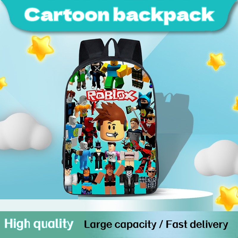Roblox Children's Fashion backpack Male and Female Cartoon Anime ...