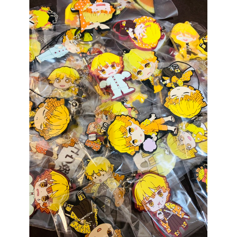 ©️KG/S,A,U DEMON SLAYER Rubber Keychain (Zenitsu) | Shopee Philippines
