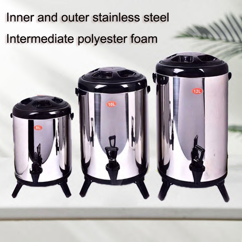 Milk tea bucket 8L 10L 12L insulated pot with faucet milk tea bucket ...
