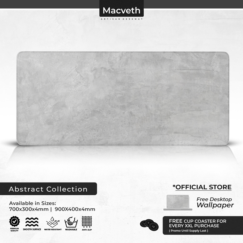 Macveth Artisan Deskmat | Concrete Mousepad | Extended Large Gaming ...