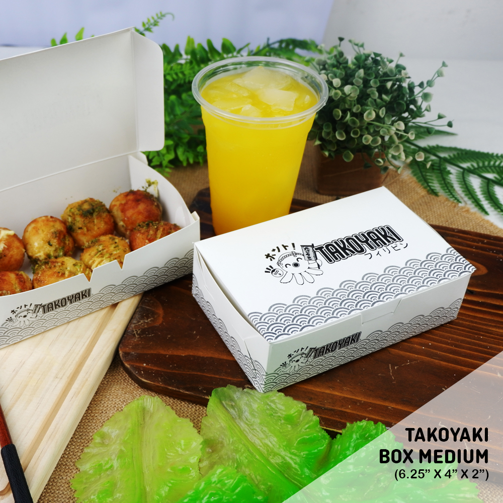Takoyaki Box Medium with Design 50pcs. | Shopee Philippines