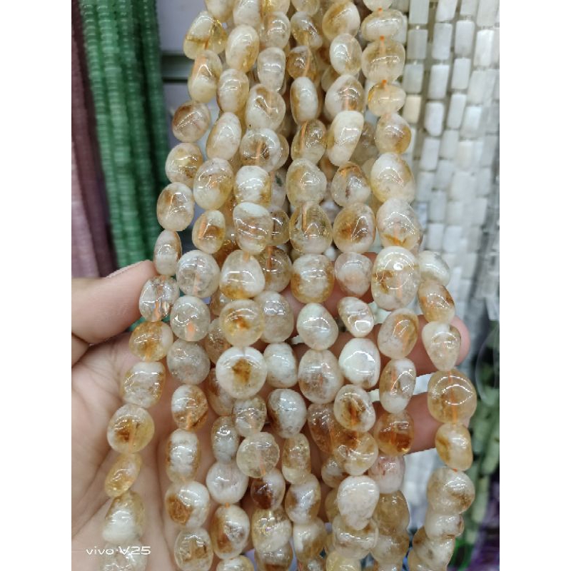 pebbles cetrine authentic stone. | Shopee Philippines