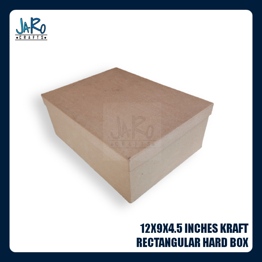 12x9x4.5 inches - Kraft Rectangular Hard Box / Gift Box | Shopee ...