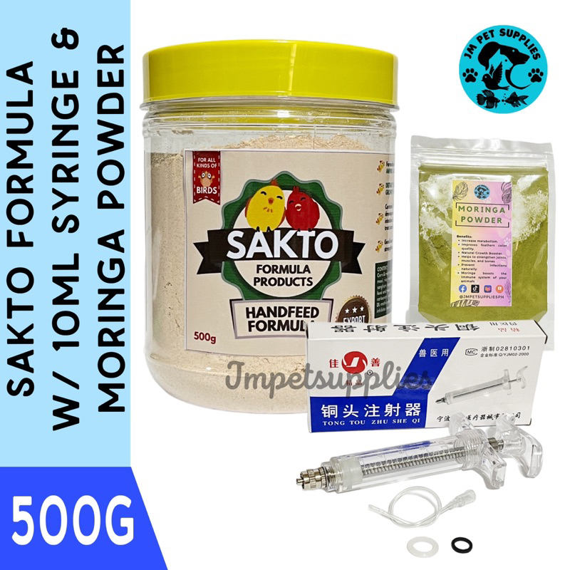 Sakto Formula for Hand Feed/Syringe/Moringa Powder ( Starter Bundle ...