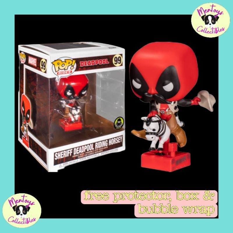 Funko Pop! Sheriff Deadpool with Horsey [Popcultcha Exclusive] #99 ...