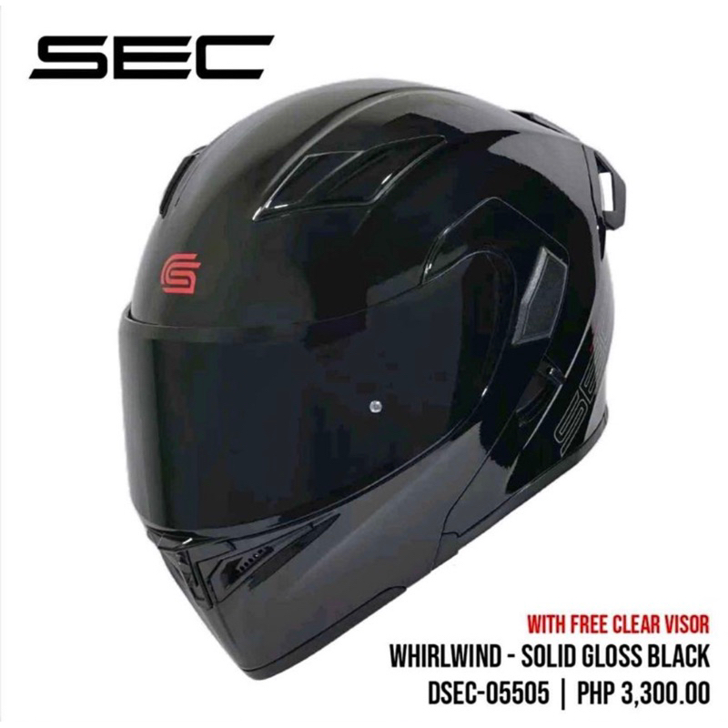 SEC WHIRLWIND SOLID GLOSS BLACK | Shopee Philippines