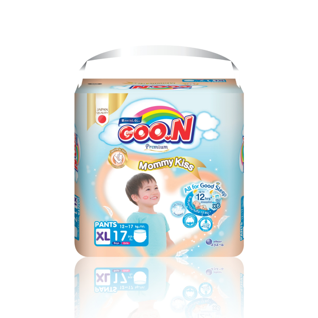 GOO.N Premium Mommy Kiss Diaper Pants XL17 | Shopee Philippines