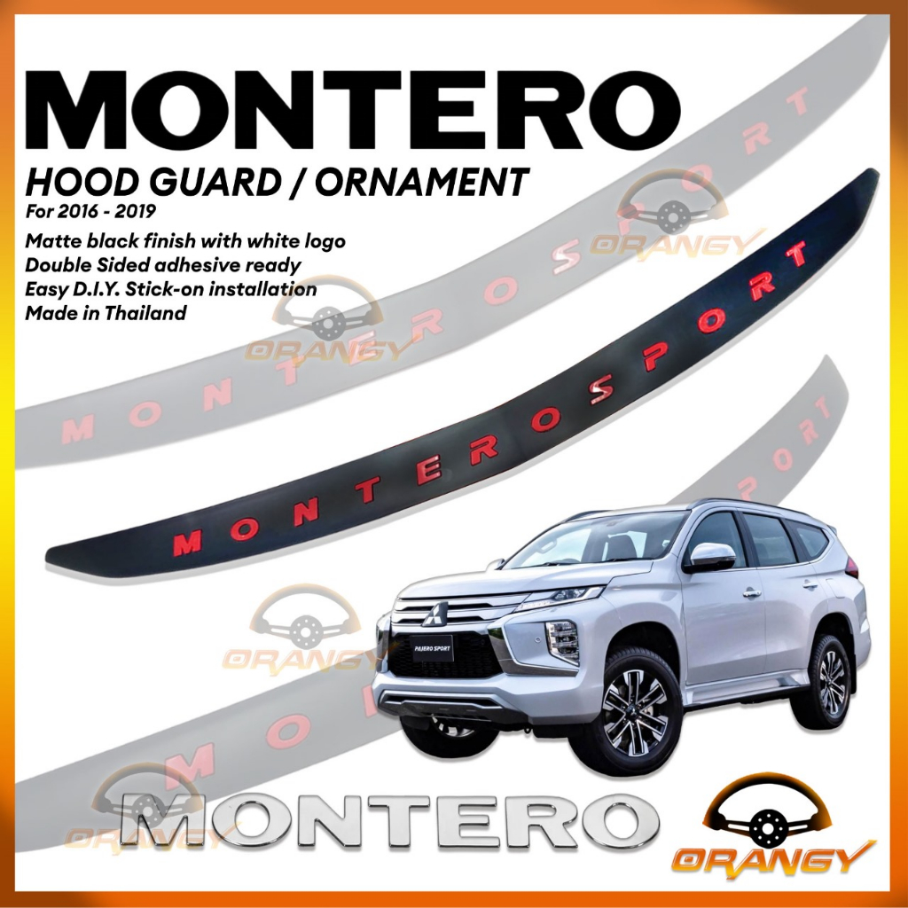 Mitsubishi Montero 2016 to 2019 OEM Hood End / Hood Lip / Hood Guard ...