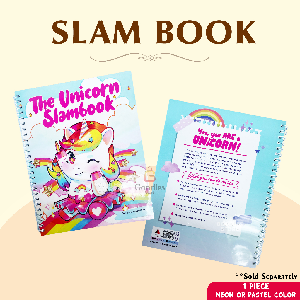 The Unicorn Slambook Slumbook Autograph Memories Slam Book Gift for ...