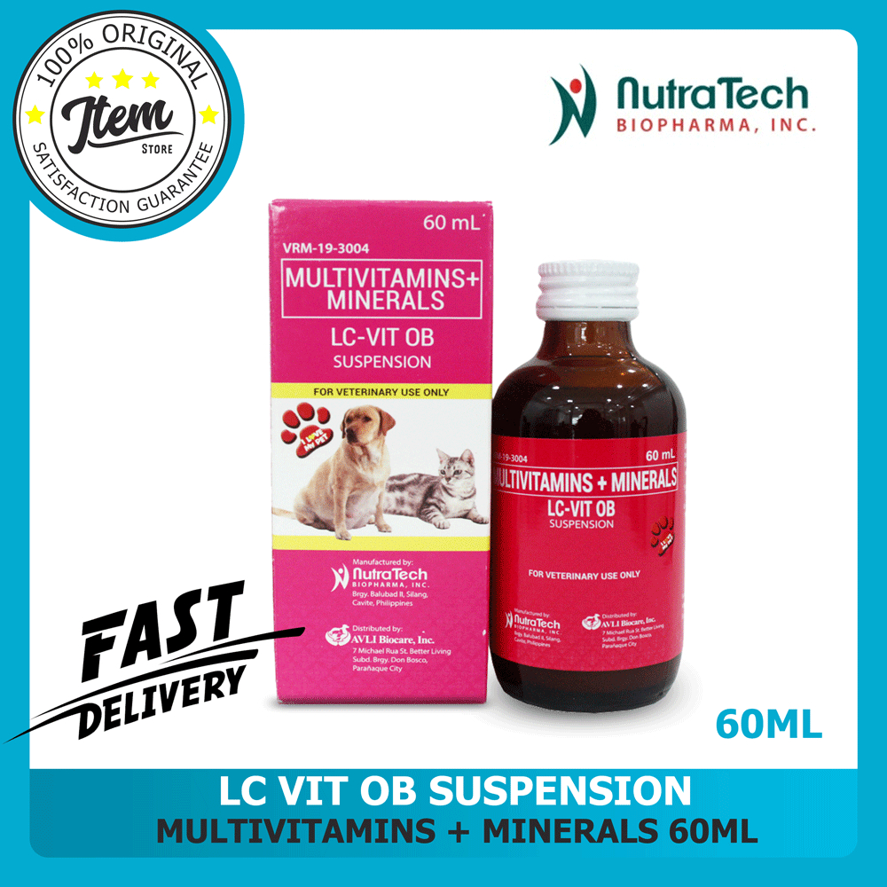LC VIT OB SUSPENSION MULTIVITAMINS + MINERALS 60ML | Shopee Philippines