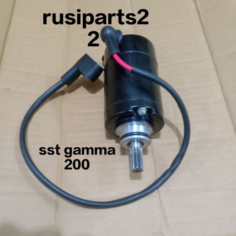 Rusi gamma200 starter motor assy timing chain type | Shopee Philippines