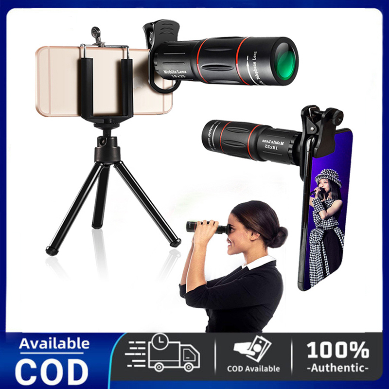 APEXEL Universal 18x25 Monocular Zoom HD Optical Mobile Phone Lens ...
