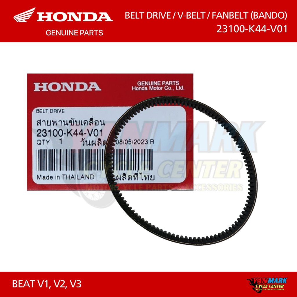 ORIGINAL HONDA - BELT DRIVE / V-BELT / FANBELT (BANDO) - BEAT V1, V2 ...
