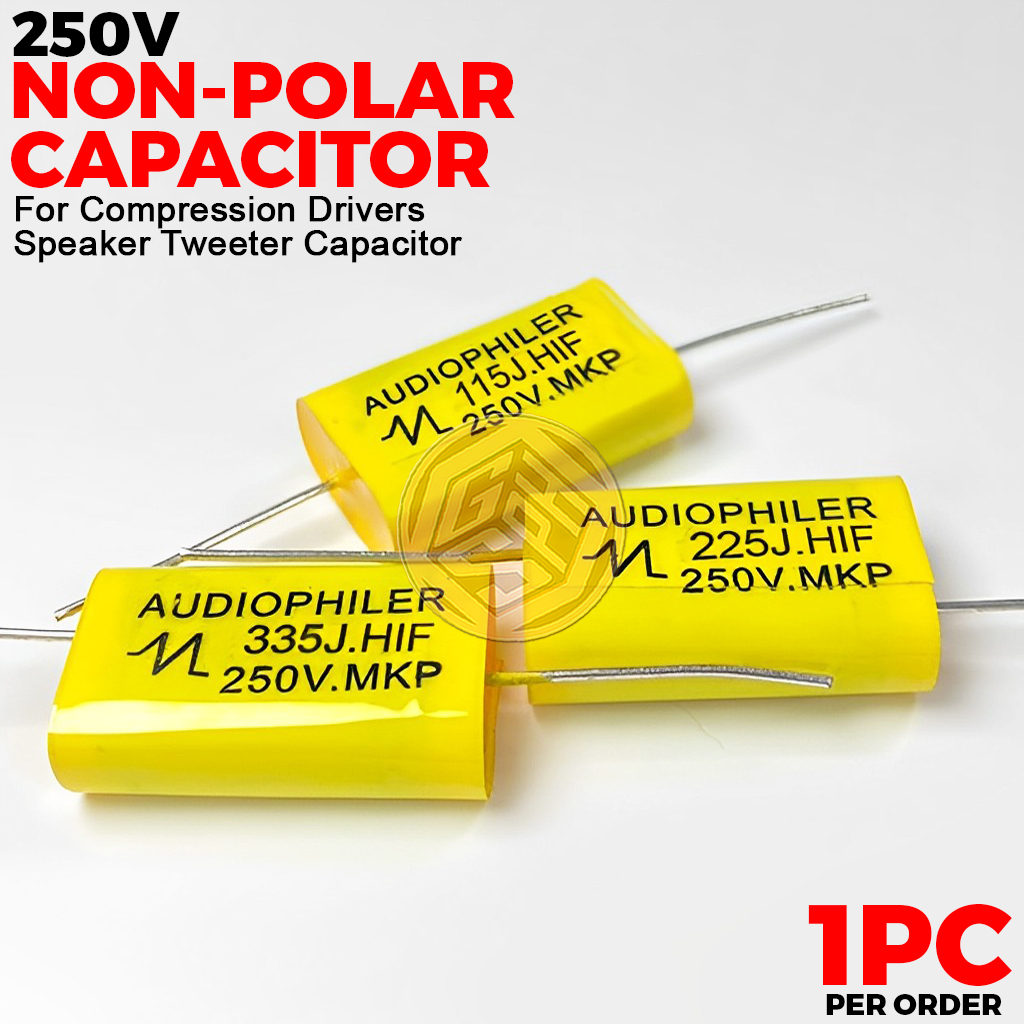 Non Polar Capacitor 250V for Compression Drivers Speaker Tweeter ...