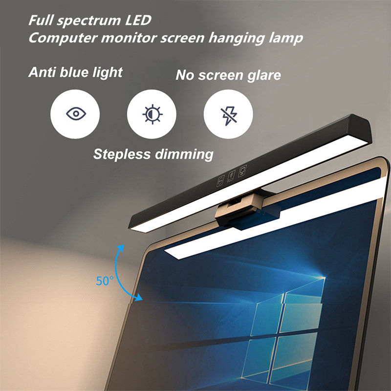 Dimmable Computer Light Monitor Screen Light Full Spectrum LED Eye ...