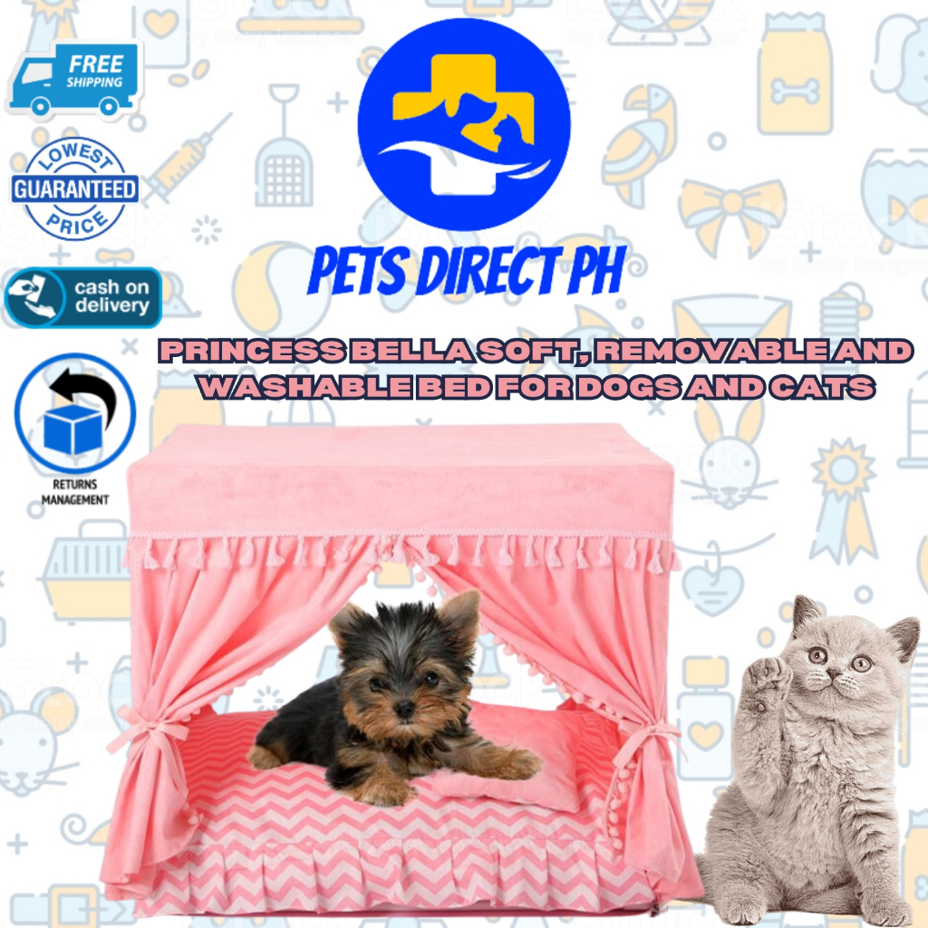 Princess BELLA Soft, Removable and Washable Bed For Dogs and Cats ...