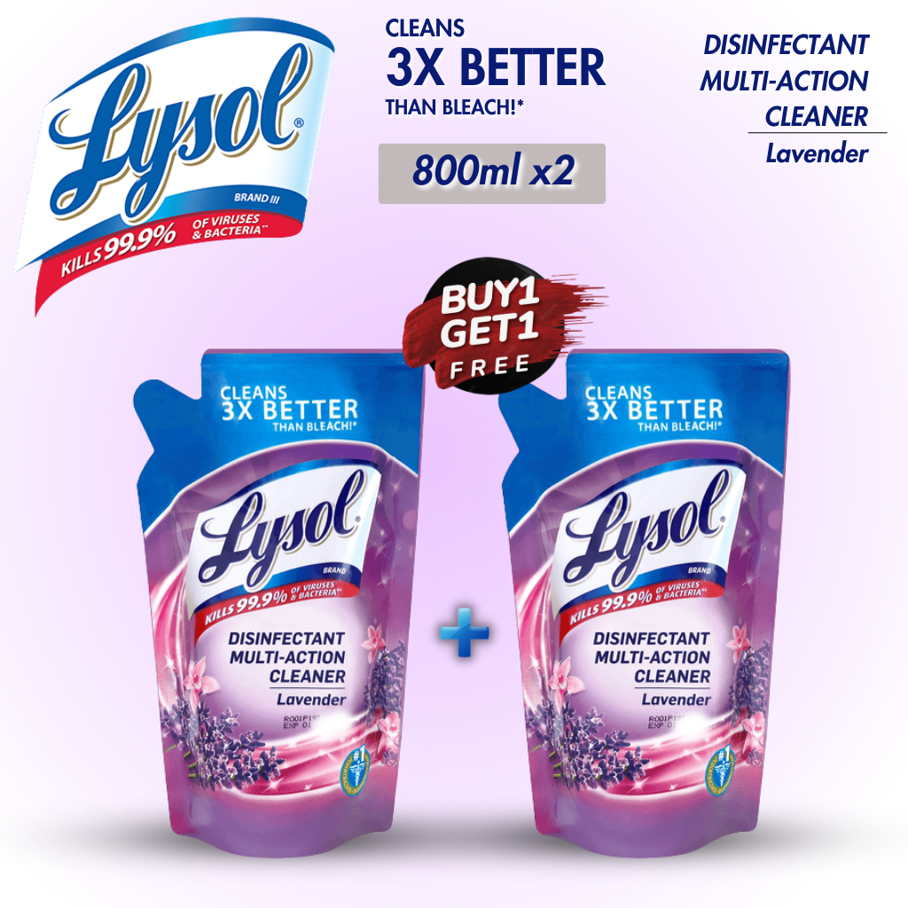 KZLA Buy1 Get1 Lysol Disinfectant Multi Action Cleaner Lavender 800ml ...