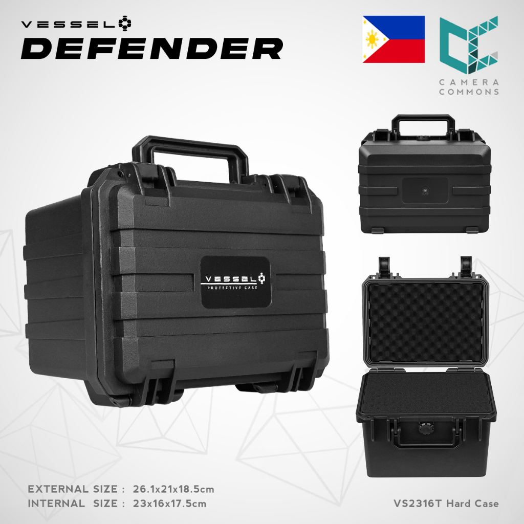 VESSEL DEFENDER VS2316T Portable Hard Case Waterproof for Photography ...
