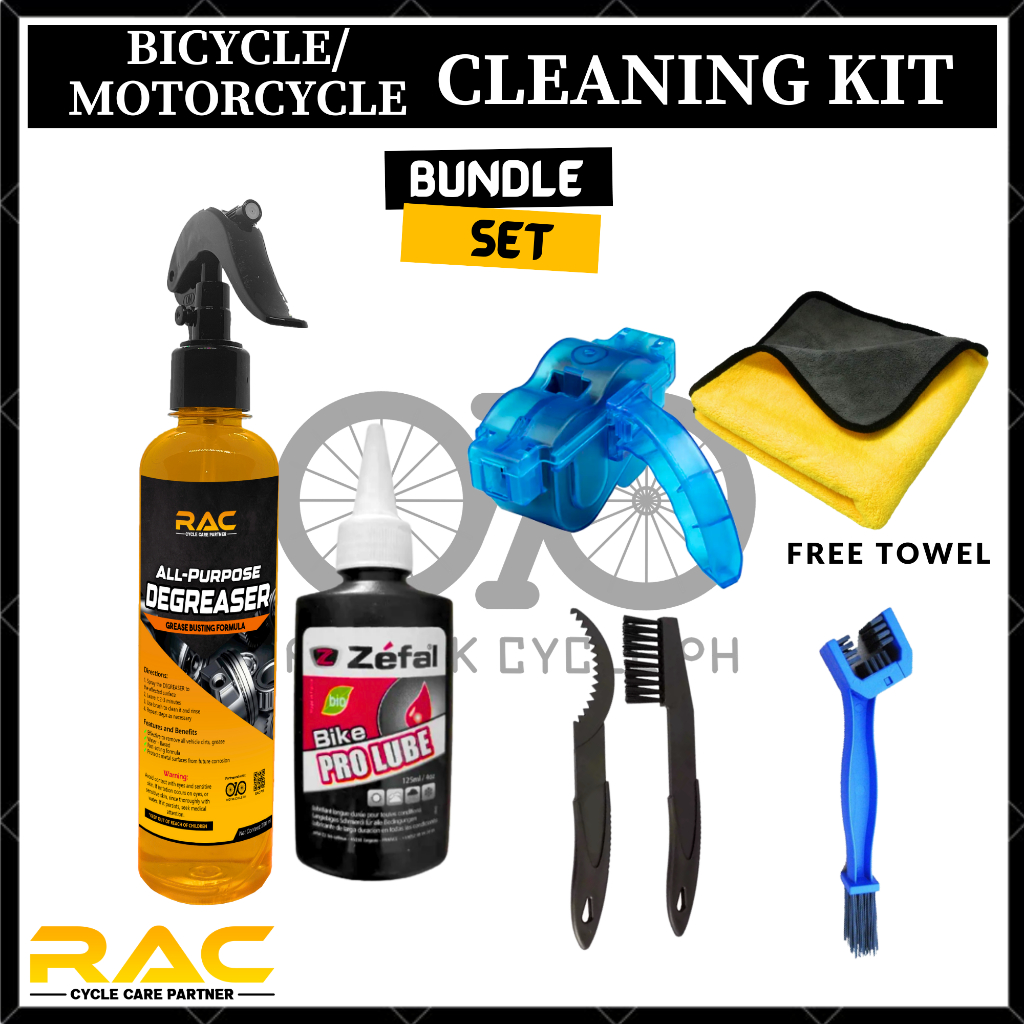 RAC Bike/Motorcycle All Purpose Degreaser with Chain Lube (Bundle Set ...