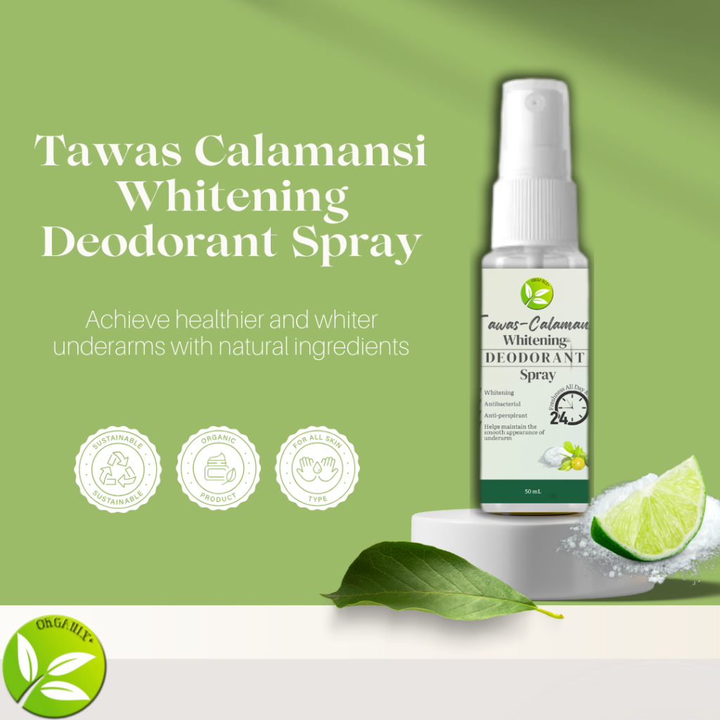 Organix Plus Tawas Kalamansi Deo Spray for Underarms 24 Hours ...