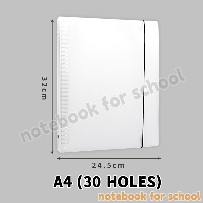A5/B5 Loose Leaf Refill Binder Notebook Replacable Metal Ring Writing ...