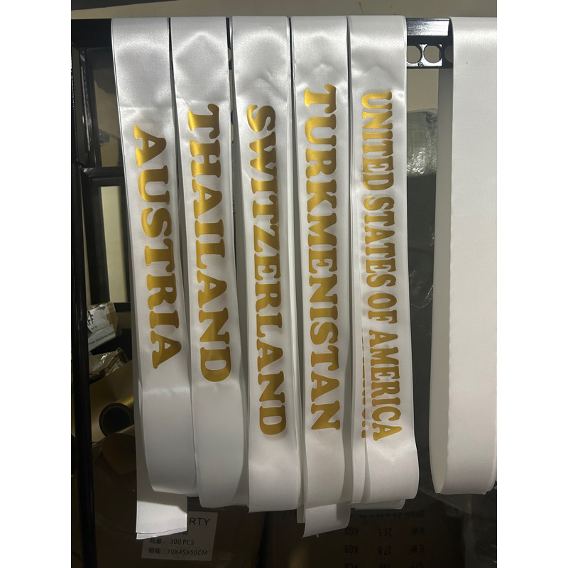 Sash for United Nation Costume (message lang Po Kung Wala Po sa pag pipilian Ang bansa) | Shopee ...