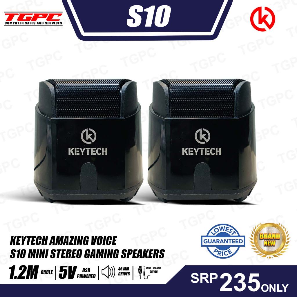 KEYTECH S10 SPEAKER Deep Bass | Shopee Philippines
