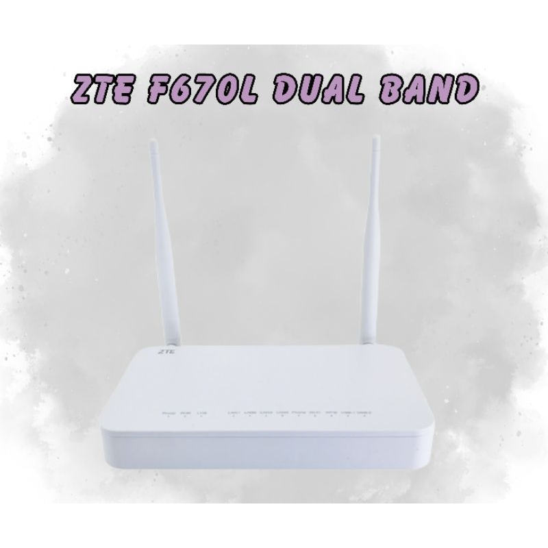 ZTE F670L DUAL BAND 2ND HAND GPON ONT | Shopee Philippines