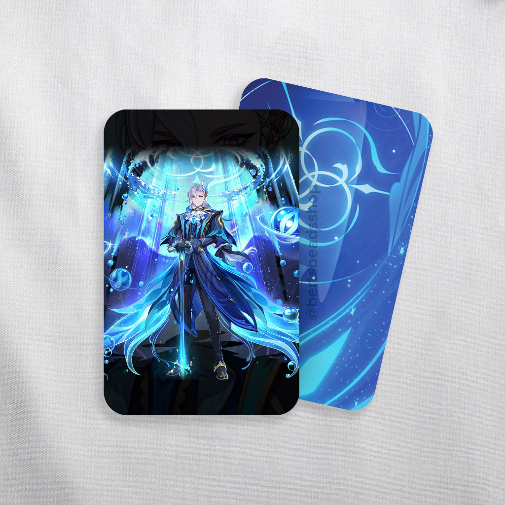 Genshin Impact Photocards - NEUVILLETTE Textured Photocards Front and ...