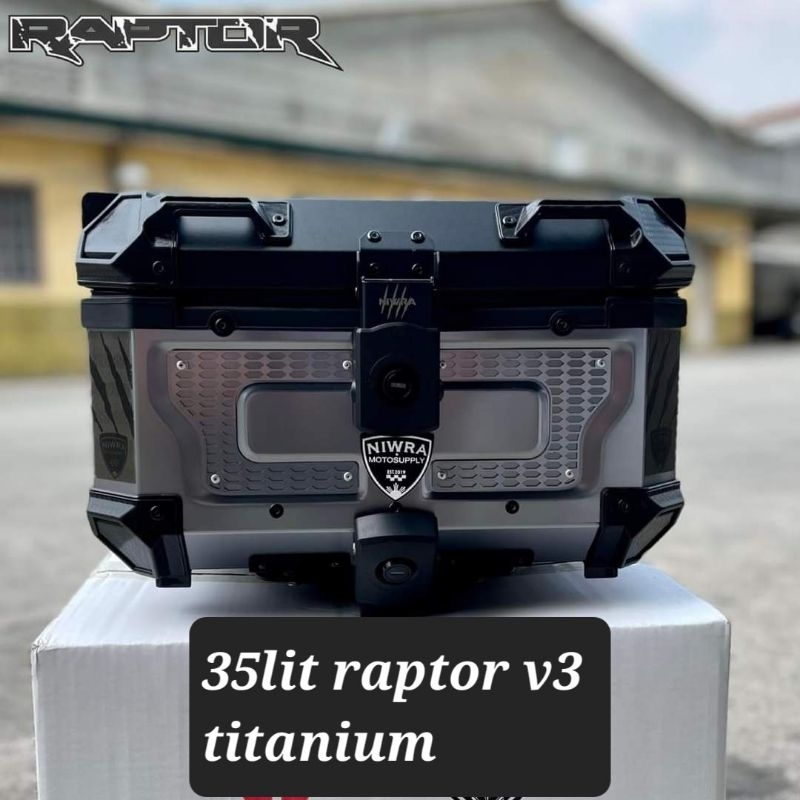 35 liters alloy topbox niwra f2moto ,raptor | Shopee Philippines