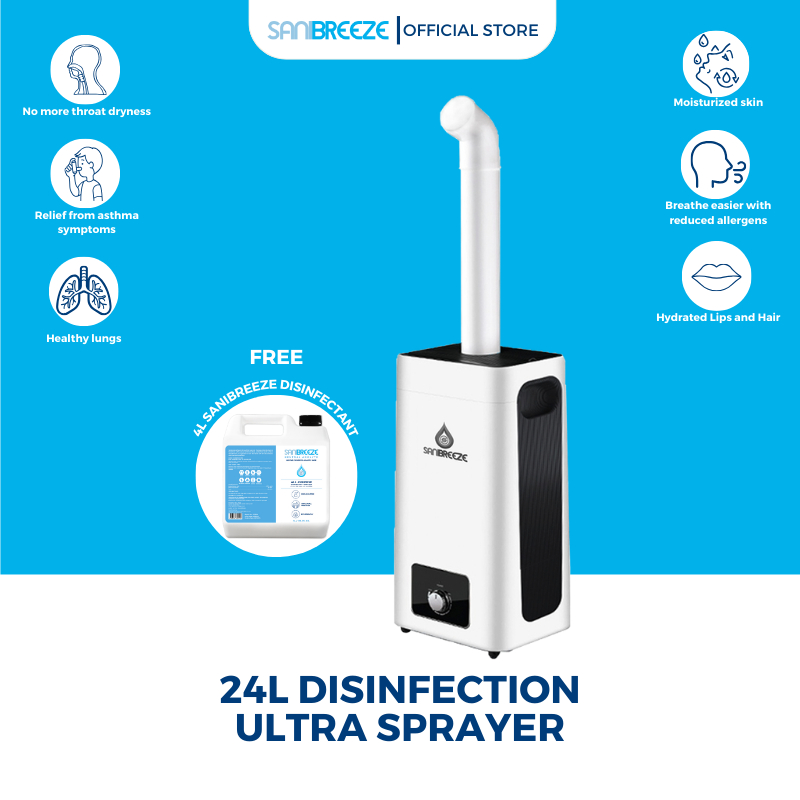 Humidifier/Fogging and Disinfectant Machine 24L capacity w/ FREE 4L ...