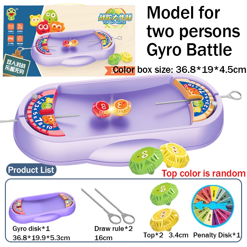 2 and 4 person gyro pull-out gyro multiplayer battle interactive game ...
