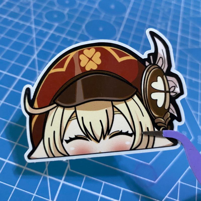 Genshin Impact | Raiden Shogun | Vinyl Peeker Sticker | Waterproof ...