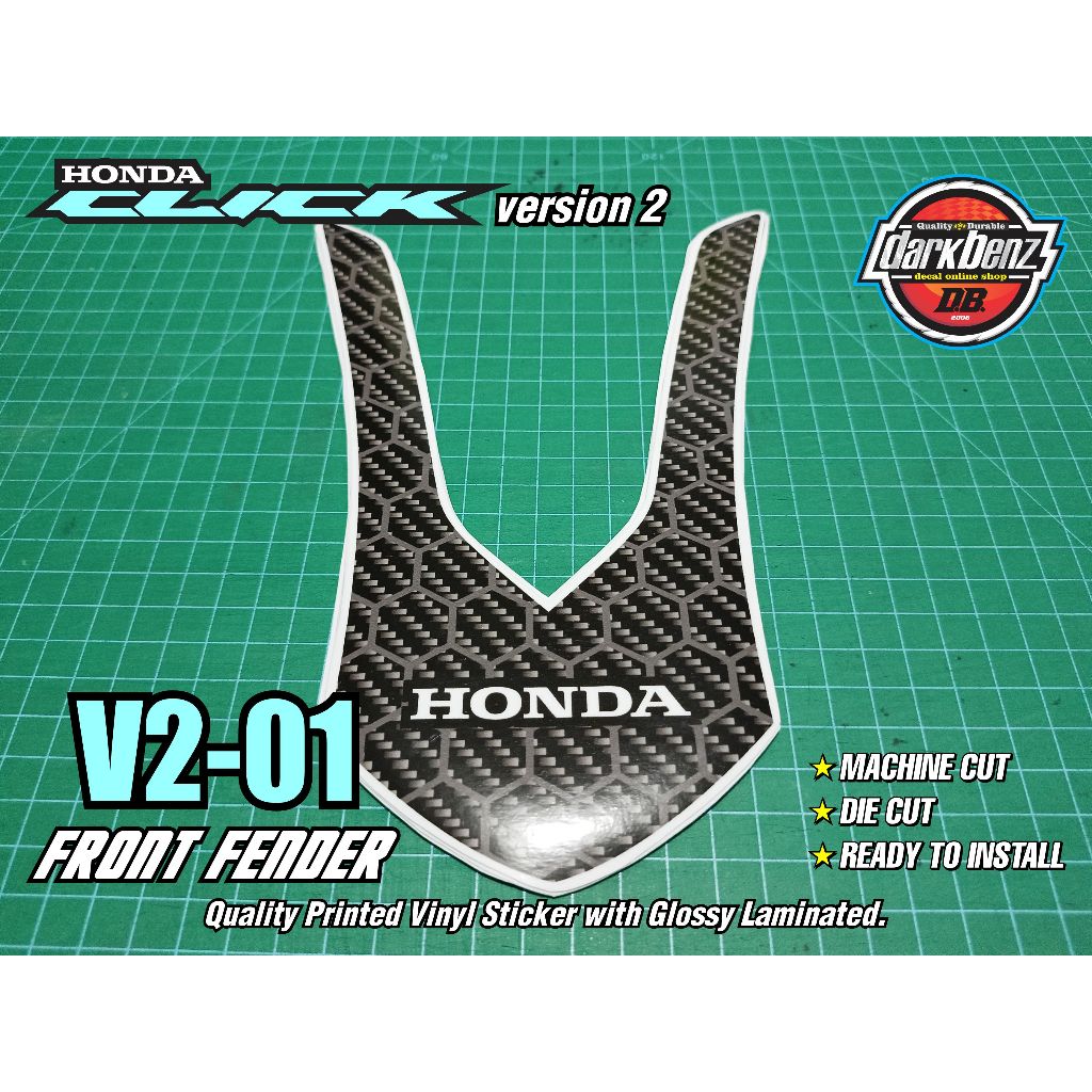 Honda Click Version 2 New Concept Quality Printed Sticker Decals ...