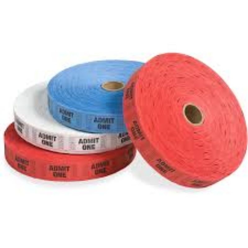 500 ADMIT ONE TICKET ROLLlS QUEUE TICKET | Shopee Philippines