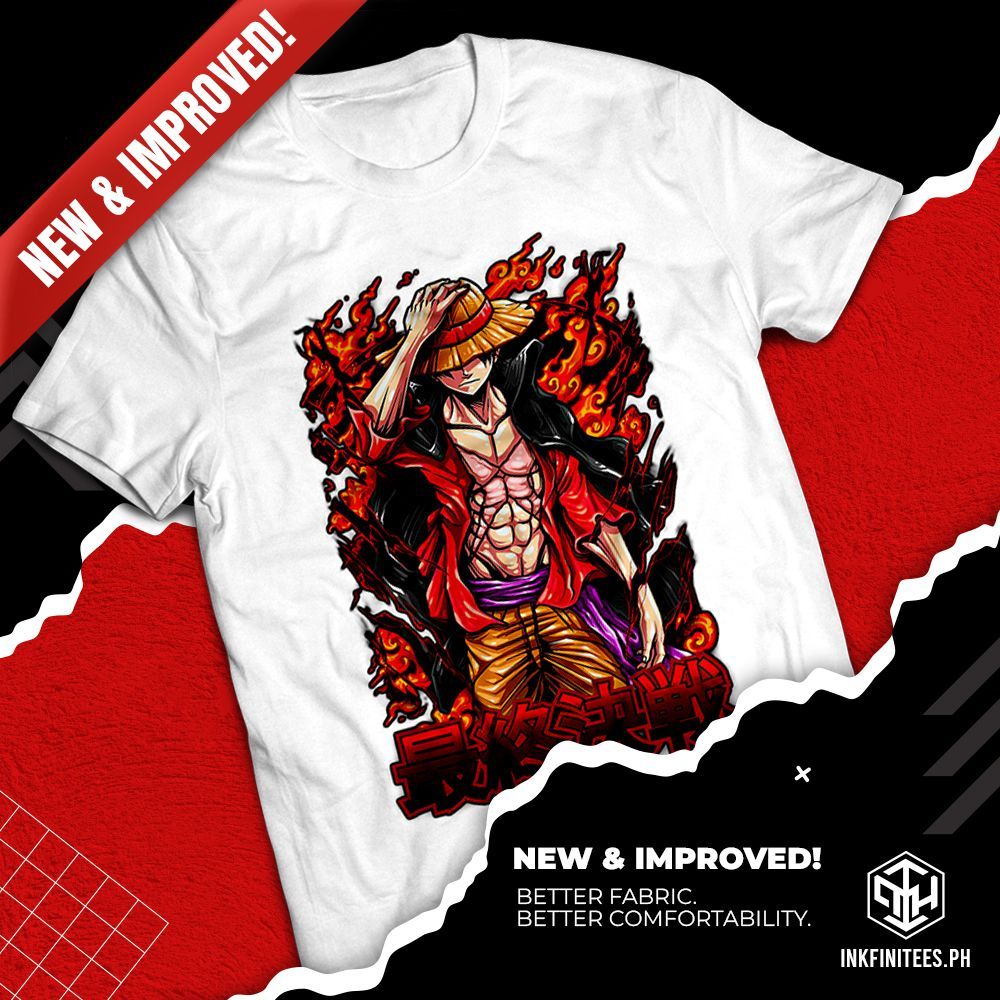 Inkfinitees - One Piece - Monkey D Luffy V2 (Unisex - for Men and Women ...