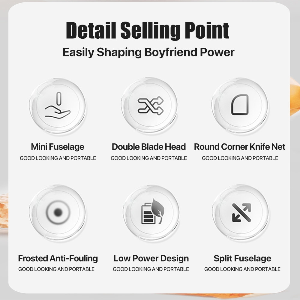 ENCHEN Mini Electric Nose Hair Trimmer EN005 Nose Hair Clipper Dual ...